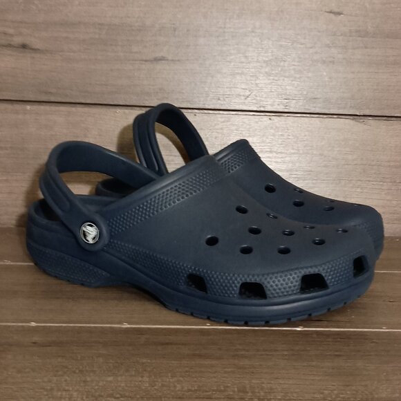 CROCS | Shoes | Crocs Classic Clogs 001 Blue Slip On Shoes Size M6 W8 ...
